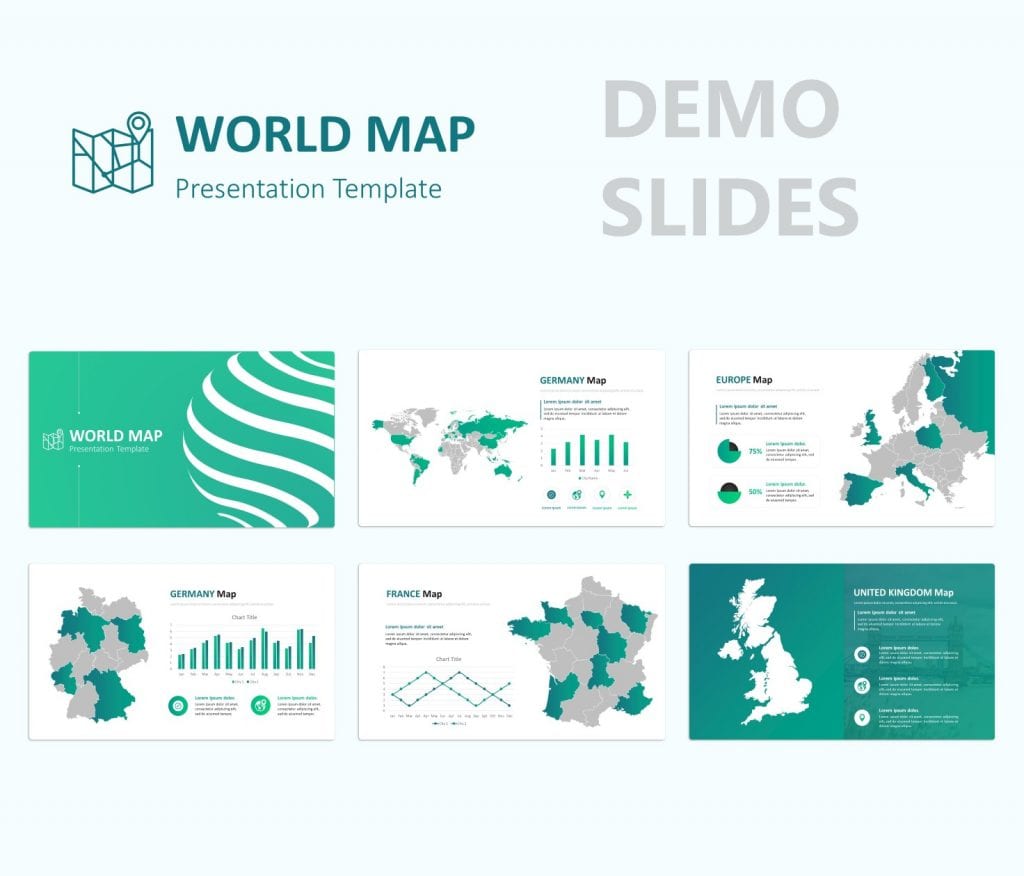 World Map Powerpoint Template Free