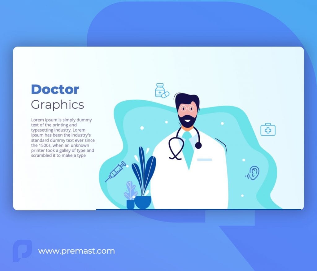 Premast | Doctor graphic Template for powerpoint