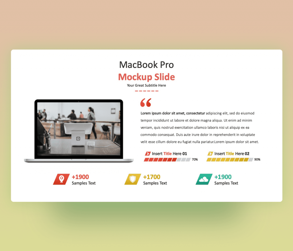Premast | MacBook Pro Mockup PowerPoint Template