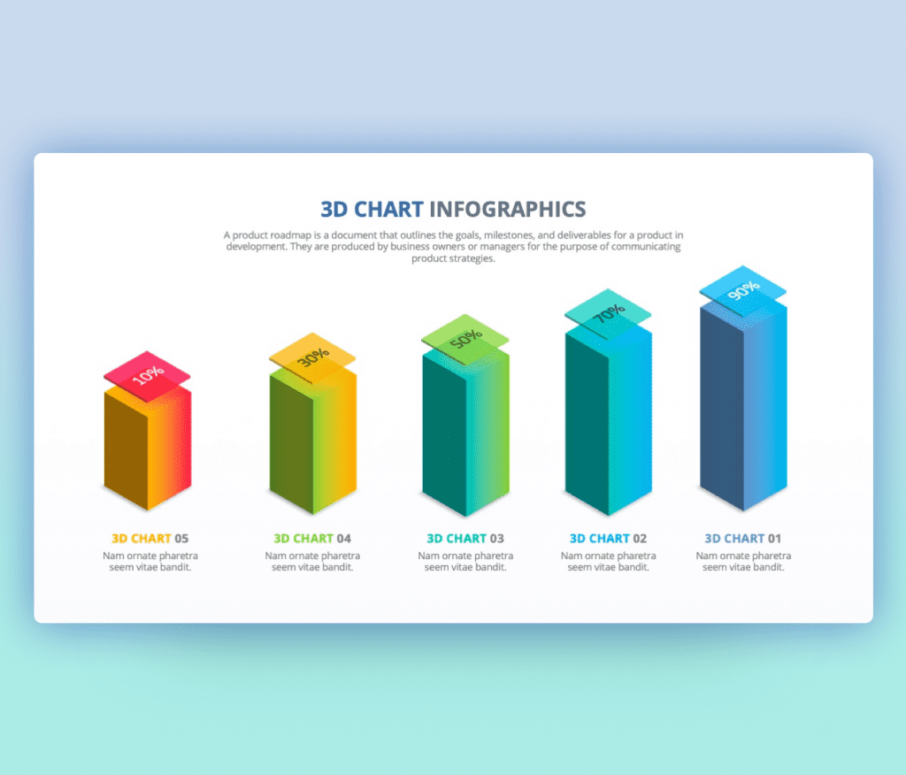 Premast | 3D Column Chart Infographic PowerPoint Template