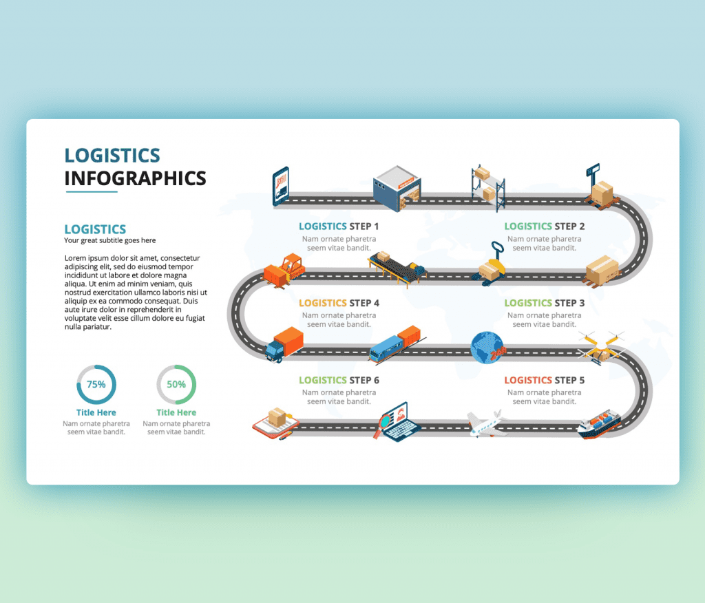 Premast | Logistic Infographic PowerPoint Slide Template