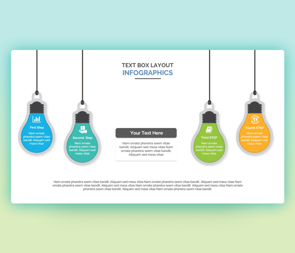 Premast | Lamp Text Boxes PPT Templates Free Download