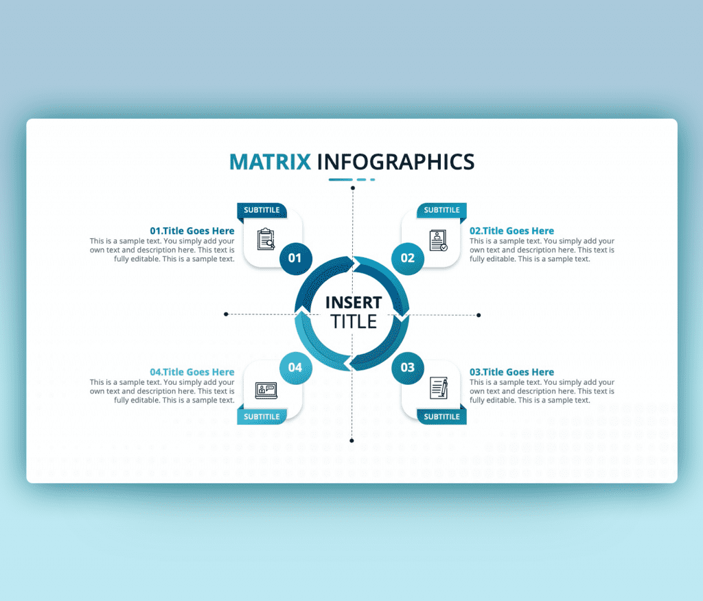 Premast | Matrix Infographics PowerPoint Slide PPT