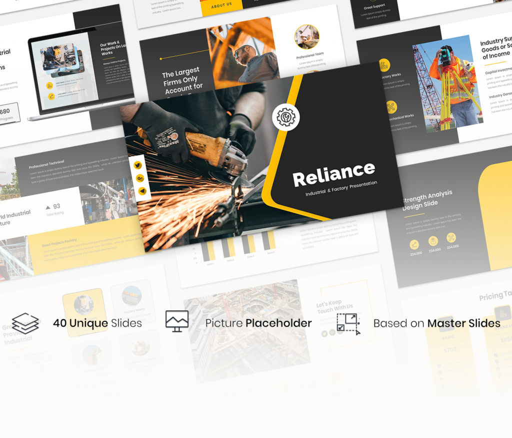 Premast | Reliance – Industrial & Factory Presentation Template