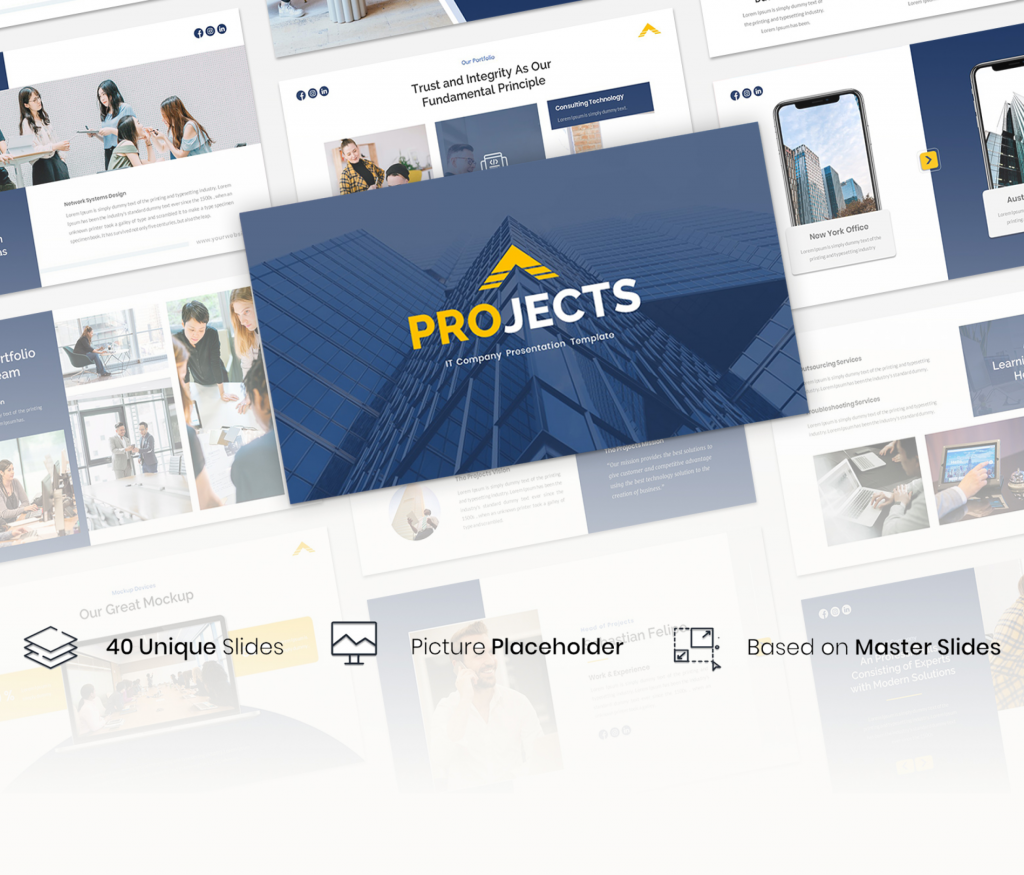 Premast | Projects – IT Company Presentation Template