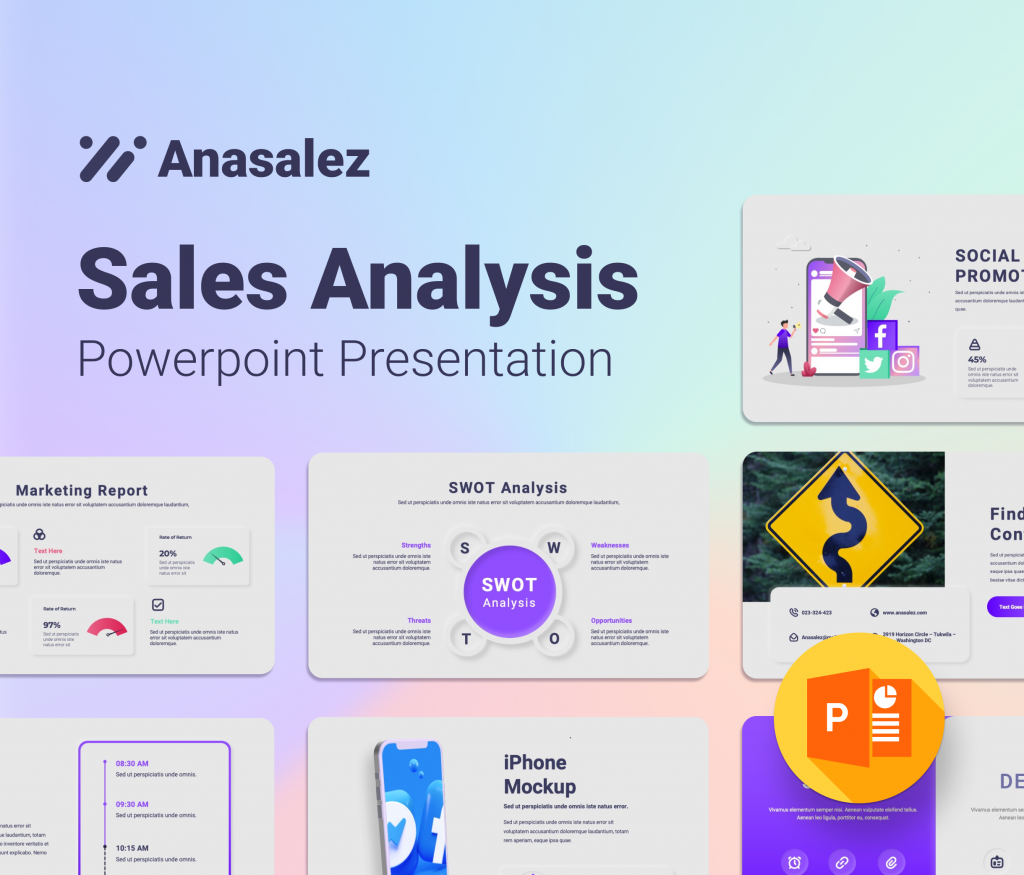 Anasalez – Sales Analysis Powerpoint Presentation Template | Premast