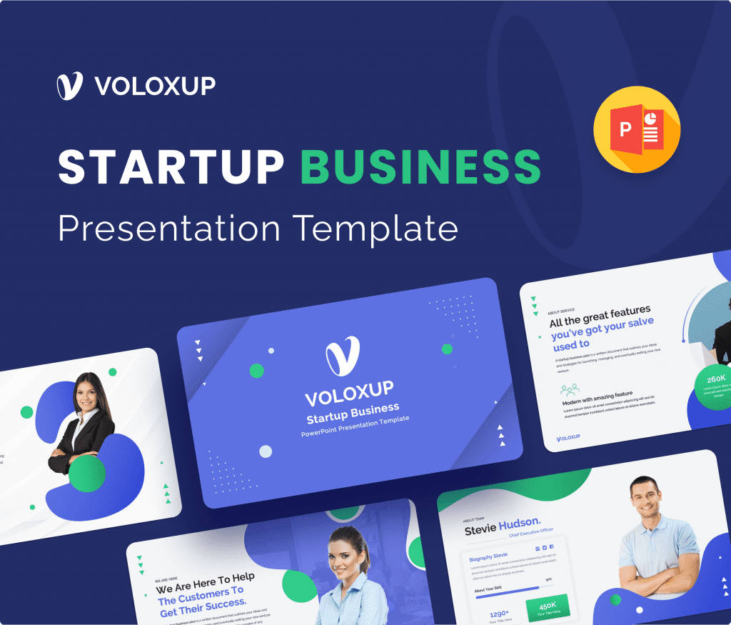 Voloxup - Startup Business Plan PowerPoint Presentation Template | Premast