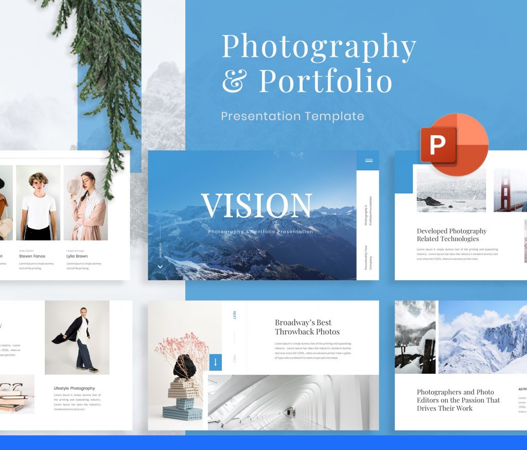 Vision - Photography & Portfolio PowerPoint Template | Premast