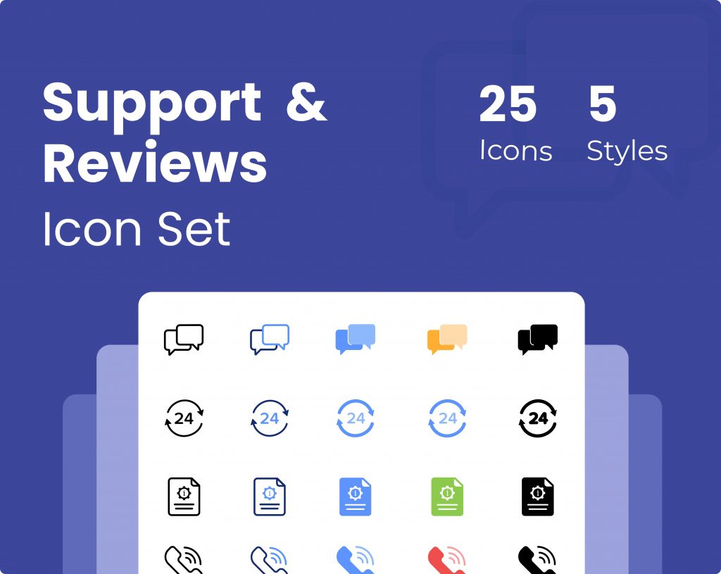 Premast | Support & Reviews Icon Set