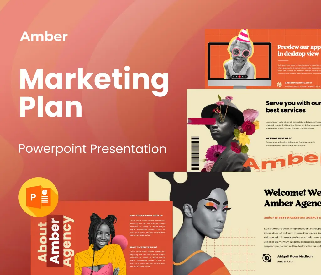 Premast | Amber – Marketing Plan PowerPoint Presentation Template