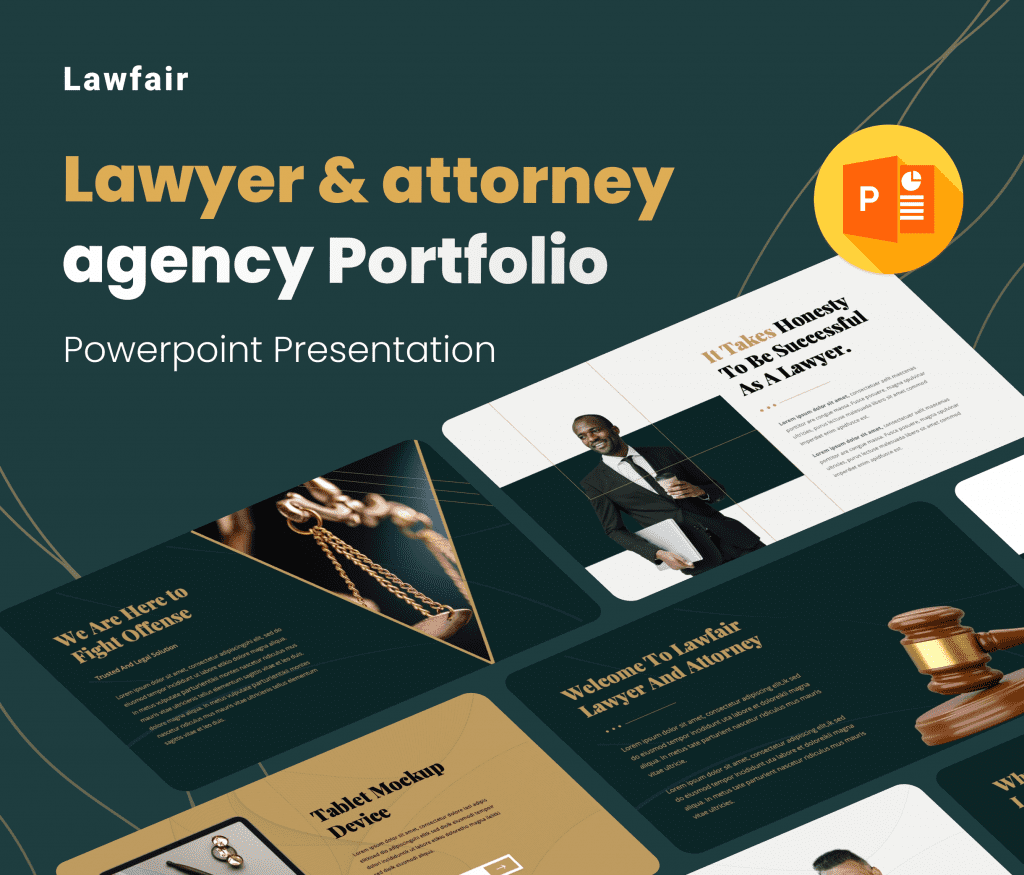 Lawfair-Lawyer & attorney agency Portfolio PowerPoint Presentation ...