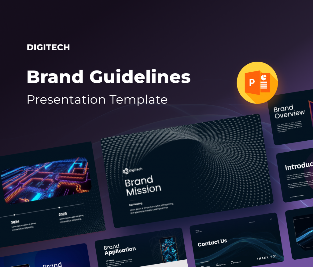 Premast | Digitech- Brand Guidelines PowerPoint Presentation