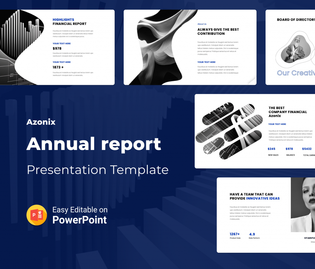 Premast | Aznoix - Annual Report PowerPoint Presentation Template Premast | Aznoix - Annual Report PowerPoint Presentation Template