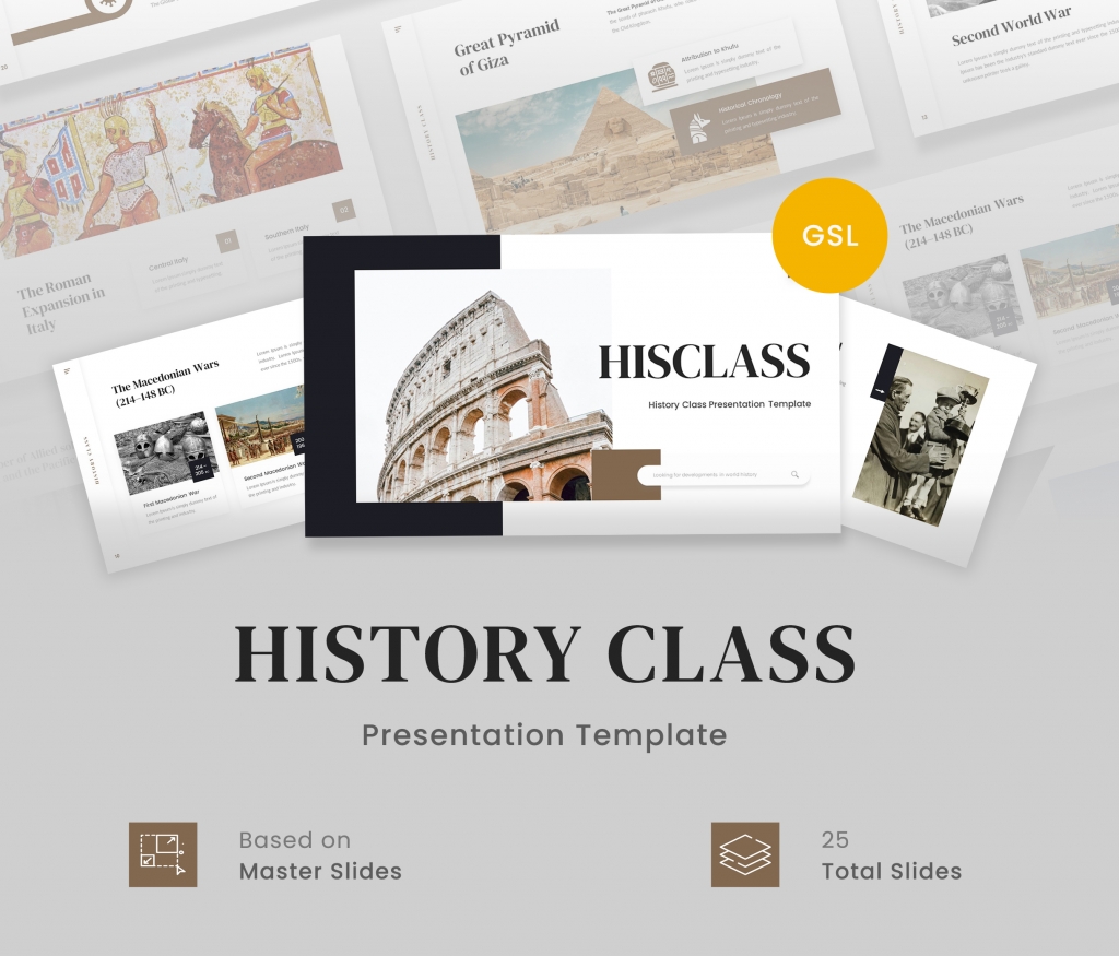 Premast | History Class Presentation template GSL