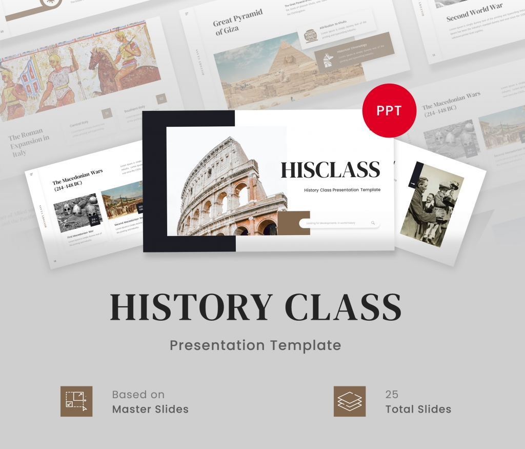 Premast | History Class Presentation template PPTX