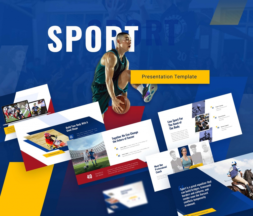 Premast | Olympix - Sport Presentation Google Slides Template