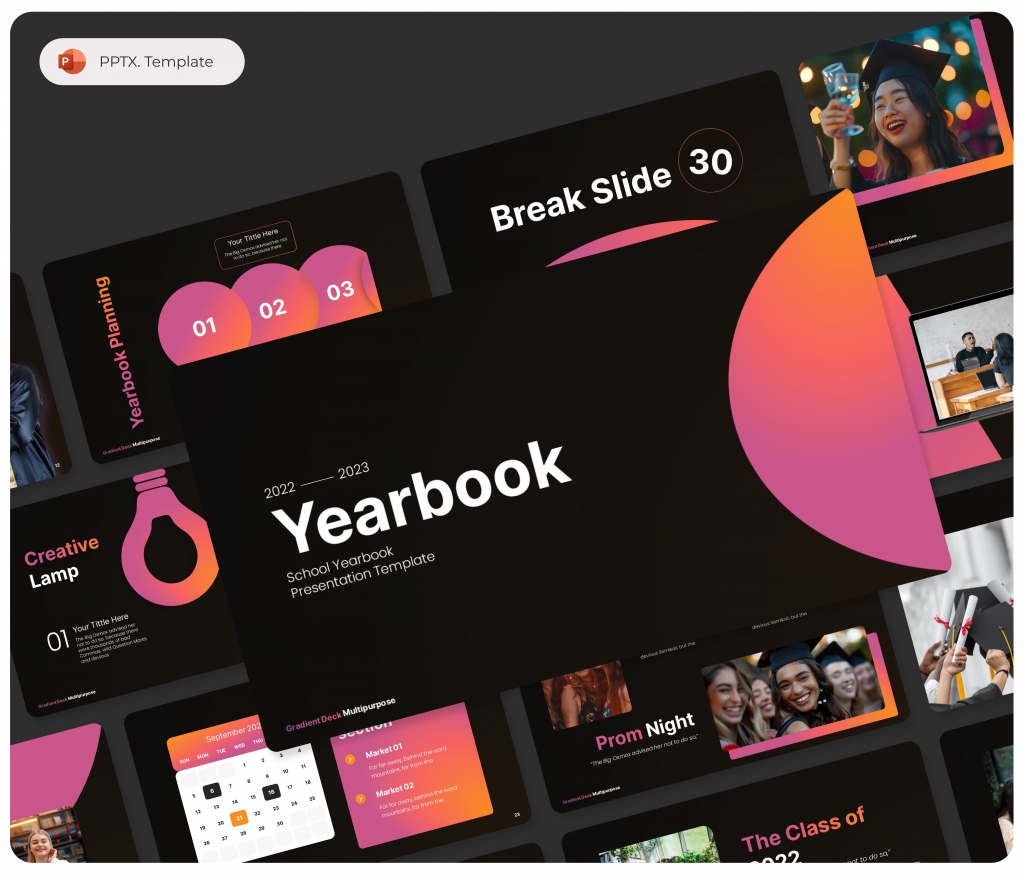 Premast | School Yearbook PowerPoint Presentation Template