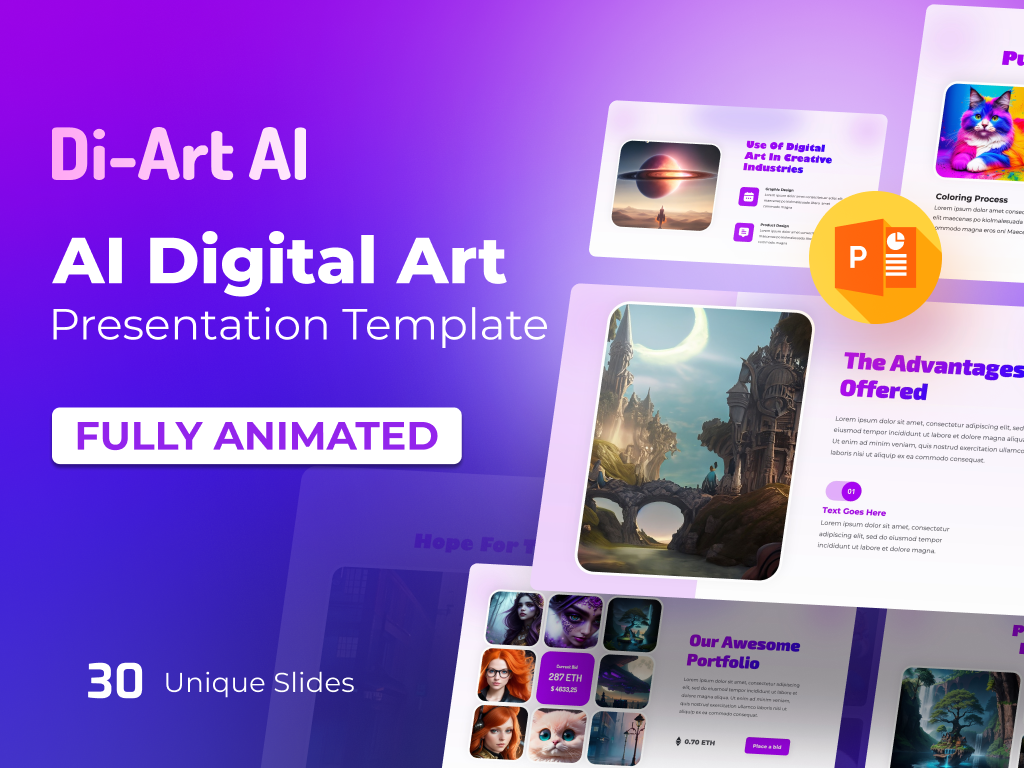 Premast | Di-Art AI Digital Art PowerPoint Template