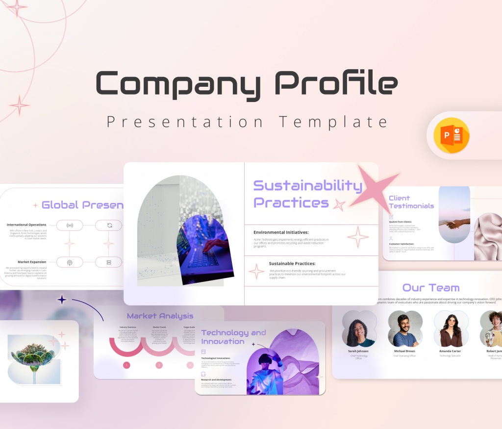 Premast | Acme Technologies- Company Profile PowerPoint Template