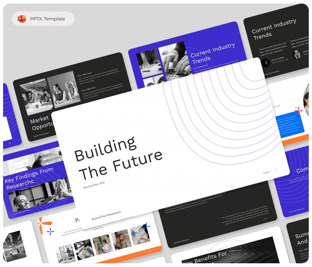 Building The Future- Business Plan PowerPoint Template | Premast