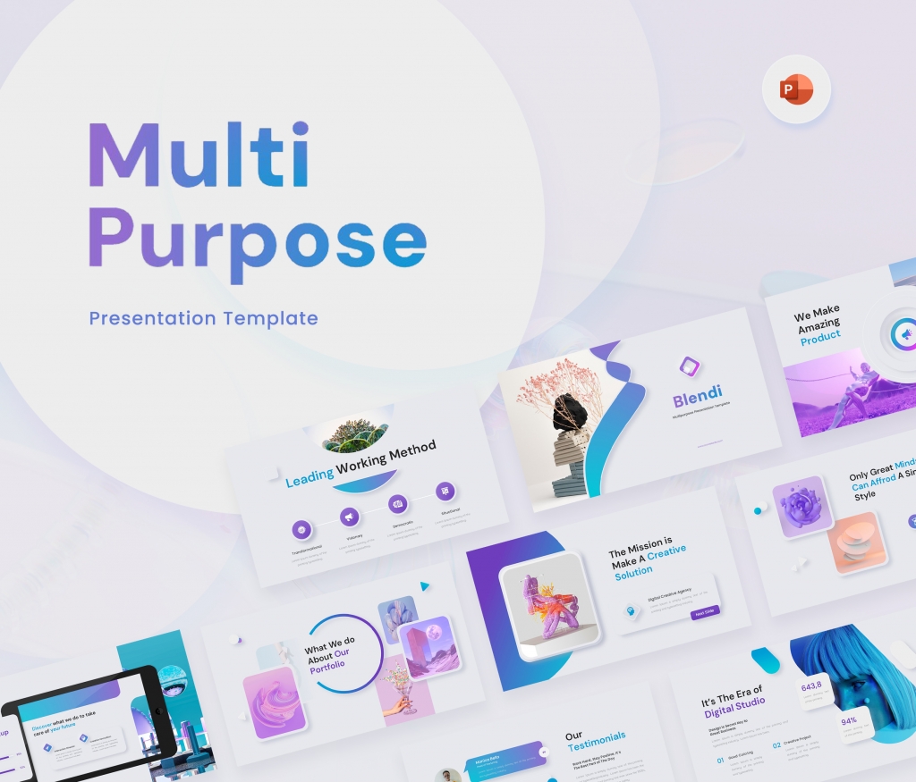 Blendi- Multipurpose PowerPoint Presentation Template | Premast