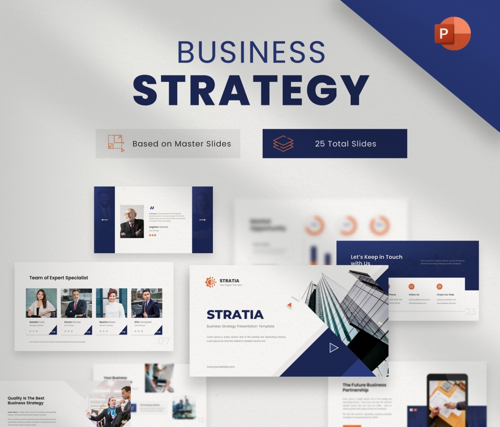 Stratia – Business Strategy PowerPoint Presentation | Premast
