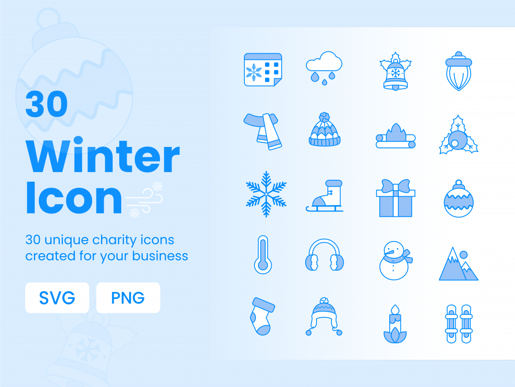 Premast | 30 Winter Icon Pack