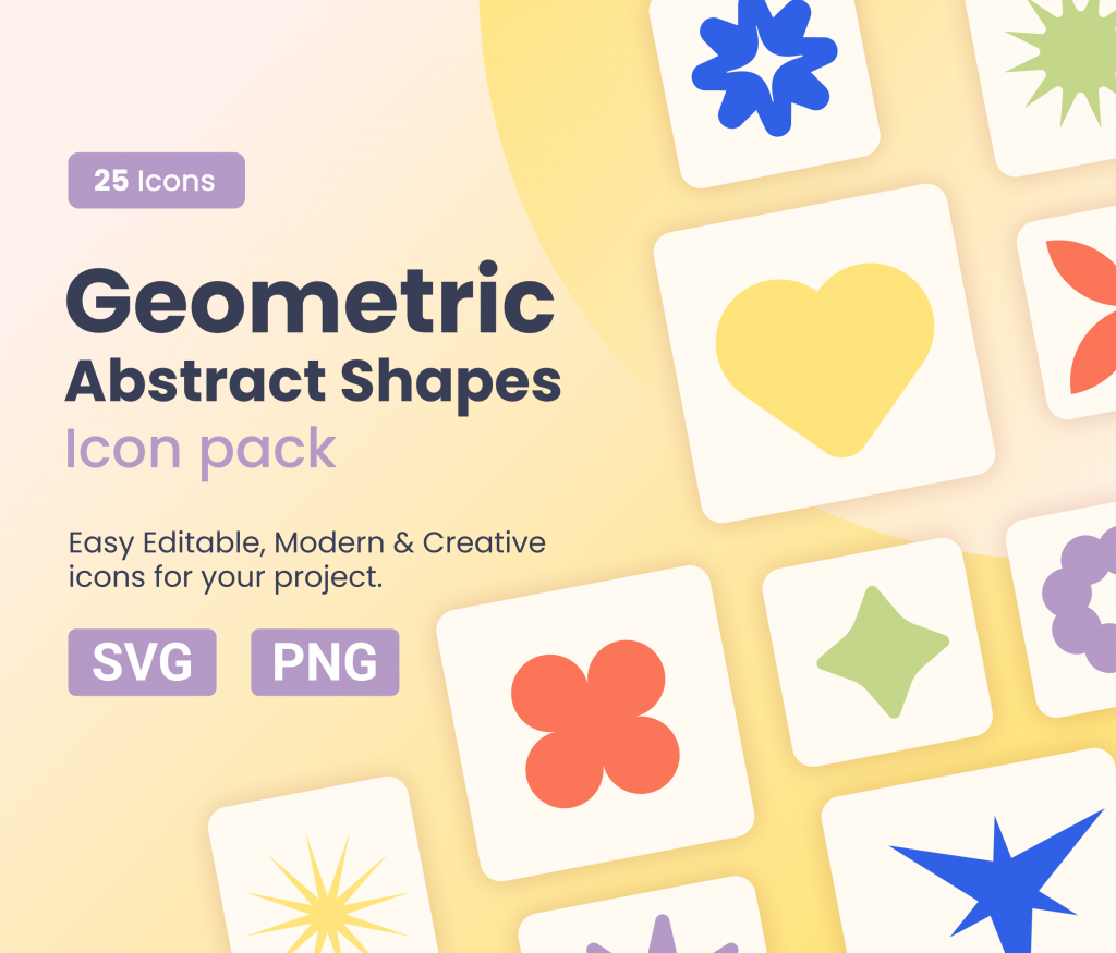 Geometric Abstract Shapes Icon pack | Premast