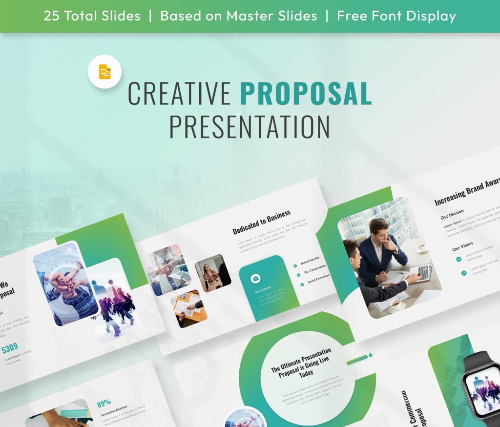Premast | Provance- Creative Proposal Google Slides Template