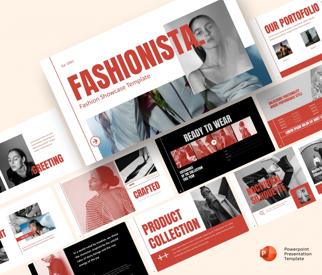 Premast | Fashion Showcase PowerPoint Presentation Template
