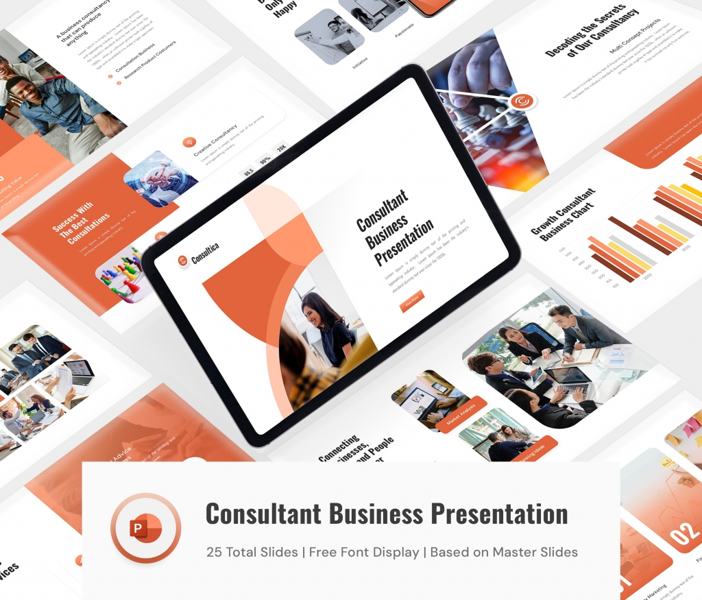 Business Consultant Presentation PowerPoint Template | Premast