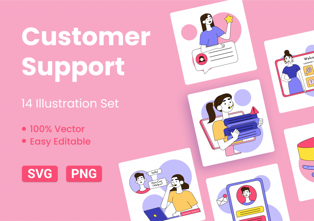 14 Customer Support illustrations | Premast