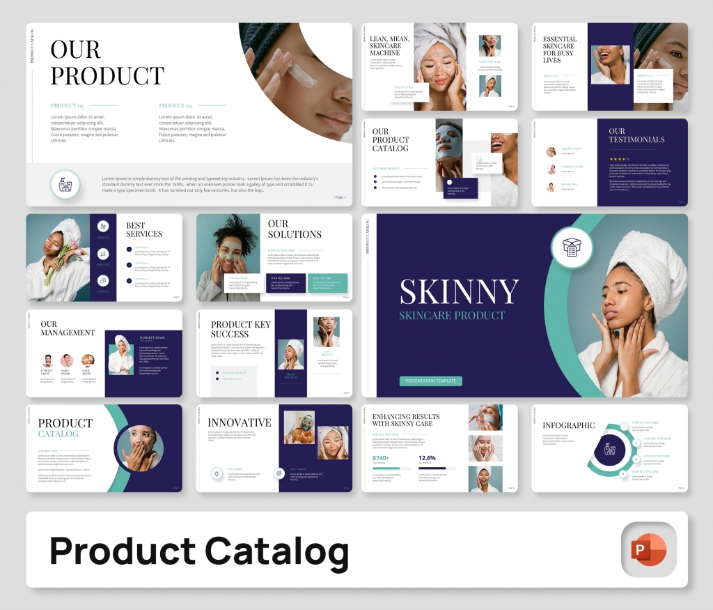Premast | Skinny - Product Catalog PowerPoint Presentation Template