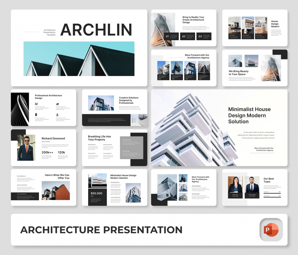 Premast | Archlin - Architecture PowerPoint Presentation Template